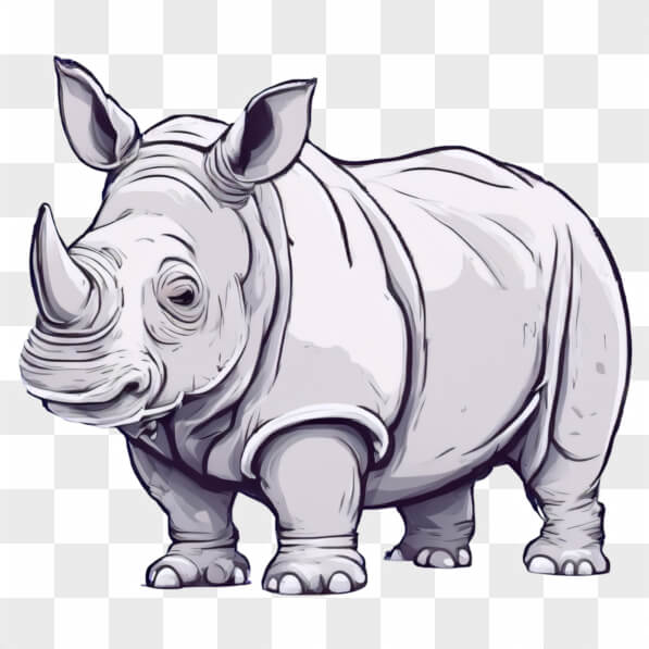 Download Stylized Rhinoceros Illustration Cartoons Online - Creative ...