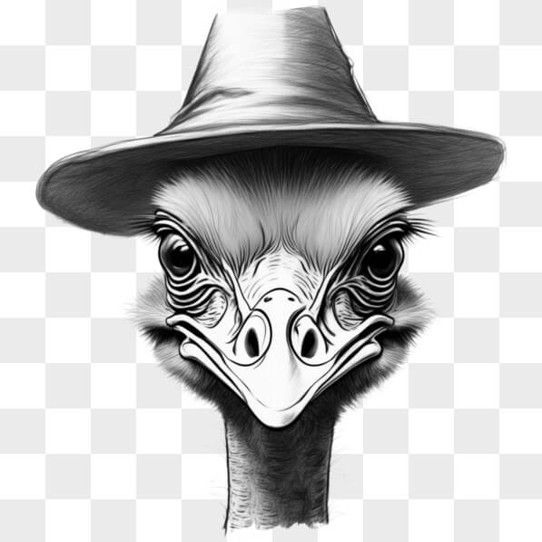 Descarga Struz con sombrero Bocetos En Línea - Creative Fabrica