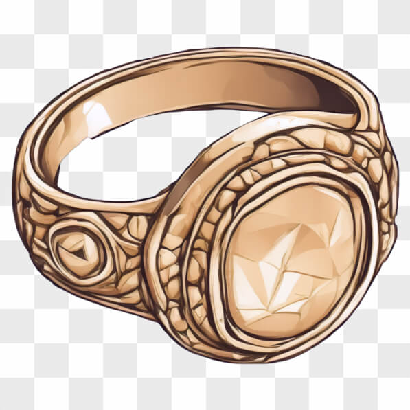 Download Ornate Vintage Ring with Faceted Stone Cartoons Online ...