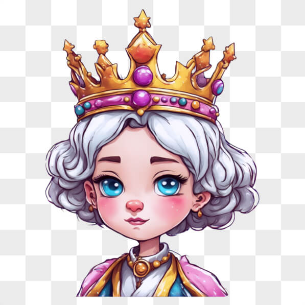 Descarga Personaje de reina de dibujos animados Cartoons En Línea - Creative Fabrica