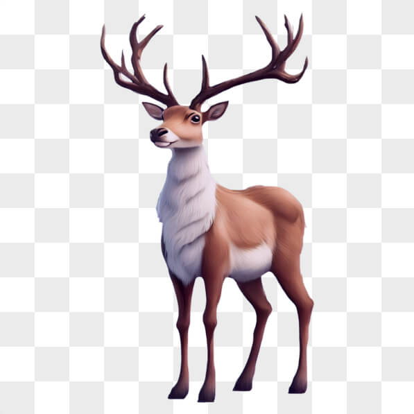 Download Stylized Cartoon Deer with Antlers Cartoons Online - Creative ...