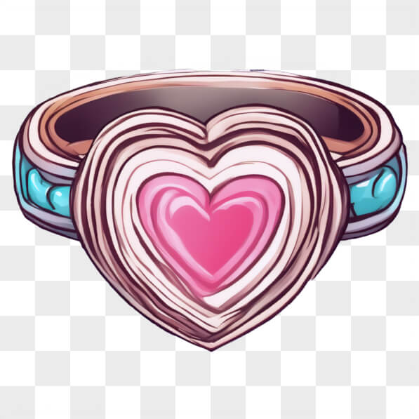 Download Colorful Heart-Shaped Ring Cartoons Online - Creative Fabrica