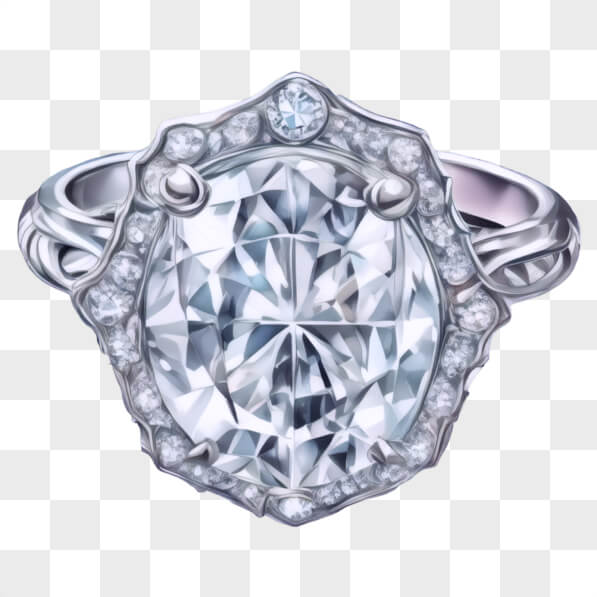 Download Exquisite Diamond Ring with Vintage Design Cartoons Online ...
