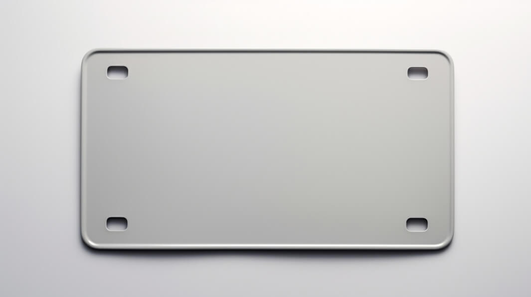 Download Blank Metallic License Plate Mockups Online - Creative Fabrica