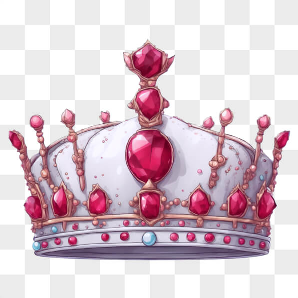 Download Royal Crown with Red and Blue Gemstones Cartoons Online ...
