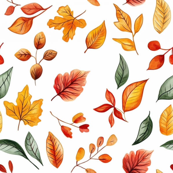 Download Autumn Leaves Pattern Patterns Online - Creative Fabrica
