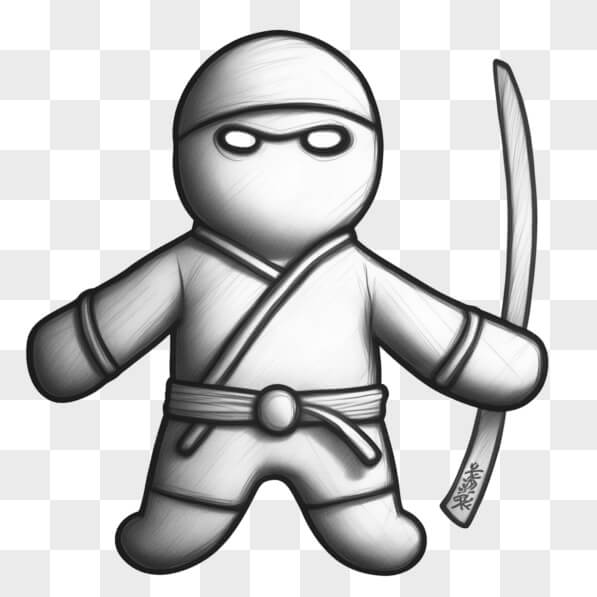 Download Ninja Gingerbread Character Sketches Online - Creative Fabrica