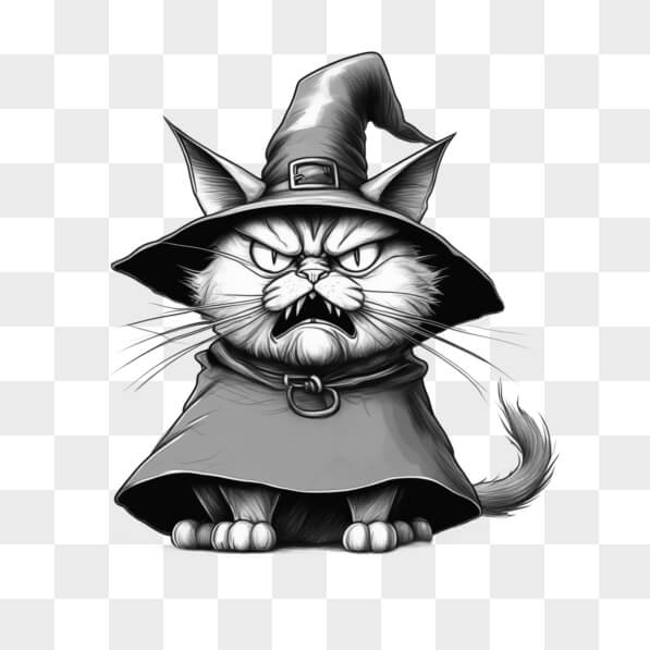 Download Angry Witch Cat Sketches Online - Creative Fabrica