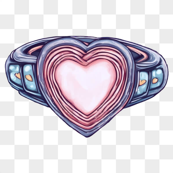 Download Stylized Heart Ring Cartoons Online - Creative Fabrica