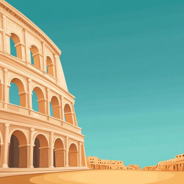 Download Colosseum in Rome, Italy under a clear sky Backgrounds Online ...