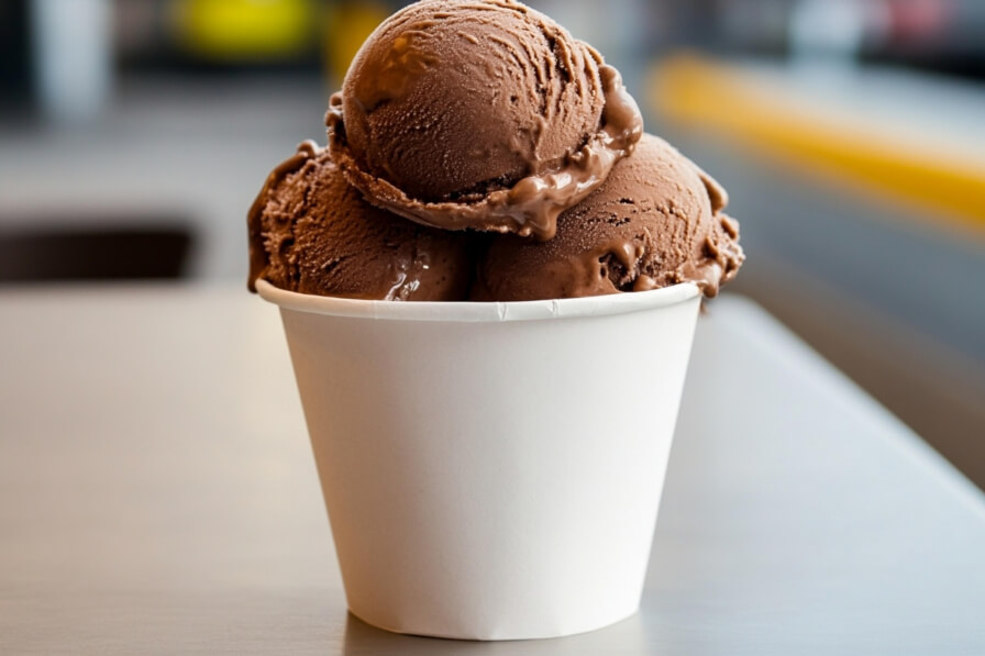 Download Chocolate Ice Cream in White Cup Mockups Online - Creative Fabrica