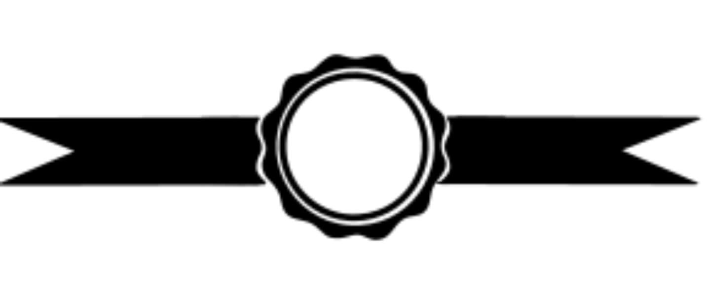 Download Decorative Badge with Ribbons Borders & Corners Online ...