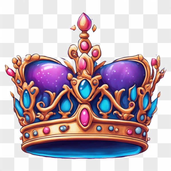 Download Ornate Royal Crown with Colorful Gems Cartoons Online ...