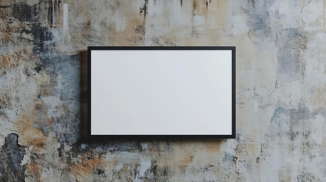 Download Blank Frame on Textured Wall Mockups Online - Creative Fabrica