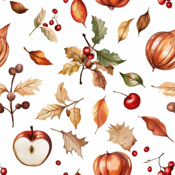 Download Autumn Elements Pattern Patterns Online - Creative Fabrica