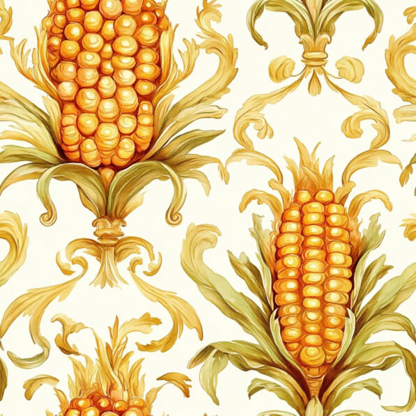 Download Decorative Corn Pattern Design Patterns Online - Creative Fabrica