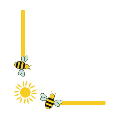 Download Whimsical Bees and Butterflies Border Design Borders & Corners ...