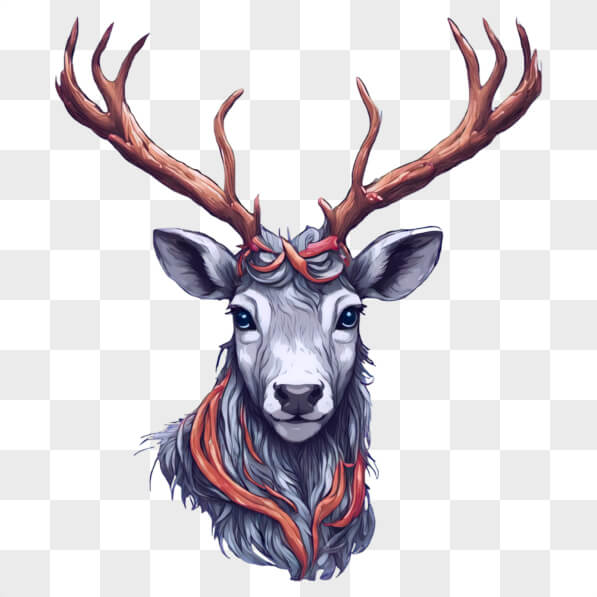 Scarica Cervo stilizzato con corna e occhiali Cartoni animati Online ...