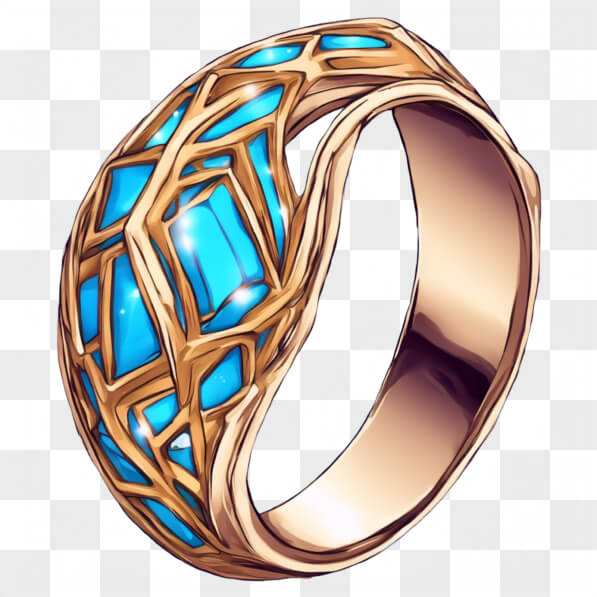 Download Intricate Gold Ring with Blue Accents Cartoons Online ...