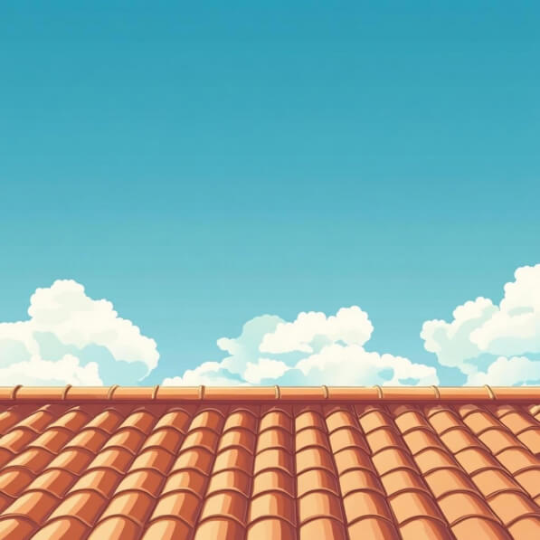 Download View from a Roof Under a Blue Sky Backgrounds Online ...