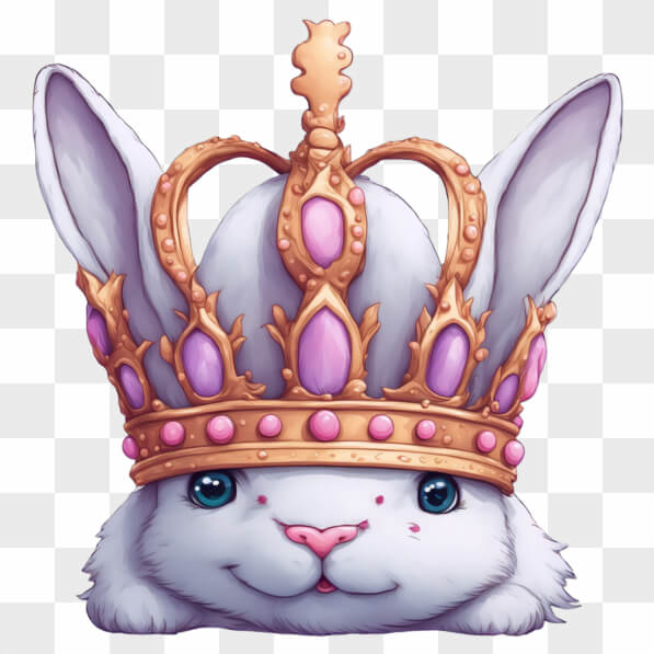 Download Royal Rabbit with Crown Cartoons Online - Creative Fabrica