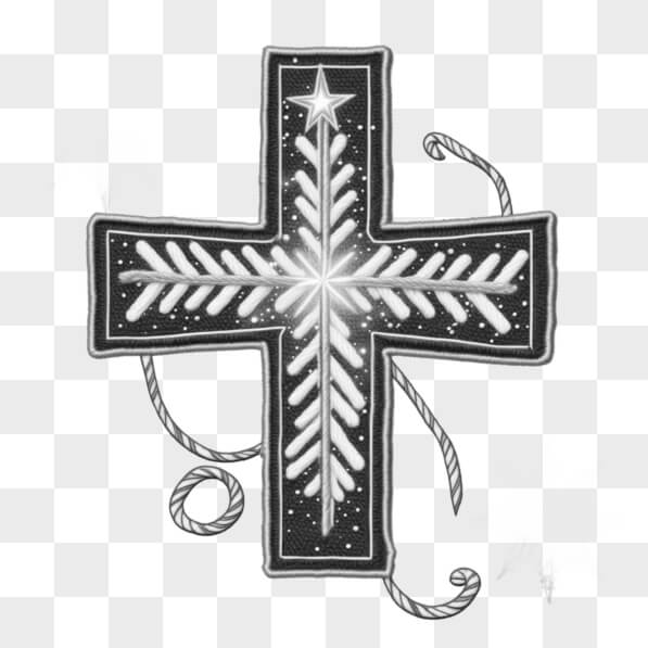 Download Decorative Winter Cross Design Sketches Online - Creative Fabrica