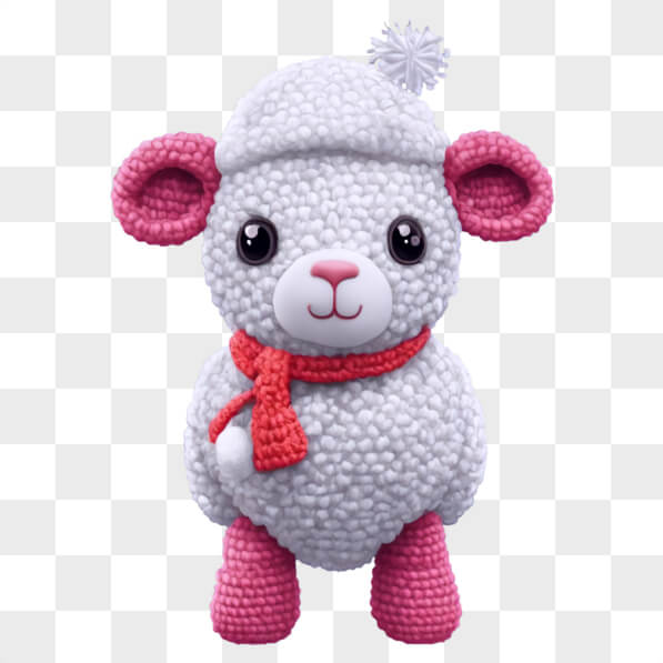 Download Adorable Plush Sheep Toy Cartoons Online - Creative Fabrica