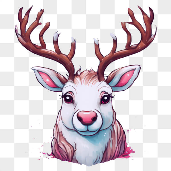 Scarica Illustrazione di cervo in stile cartone animato Cartoni animati ...