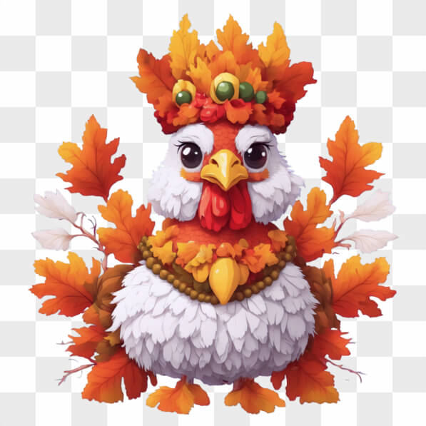 Download Whimsical Autumn Chicken Cartoons Online - Creative Fabrica