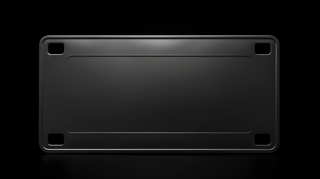 Download Minimalistic Black License Plate Mockups Online - Creative Fabrica