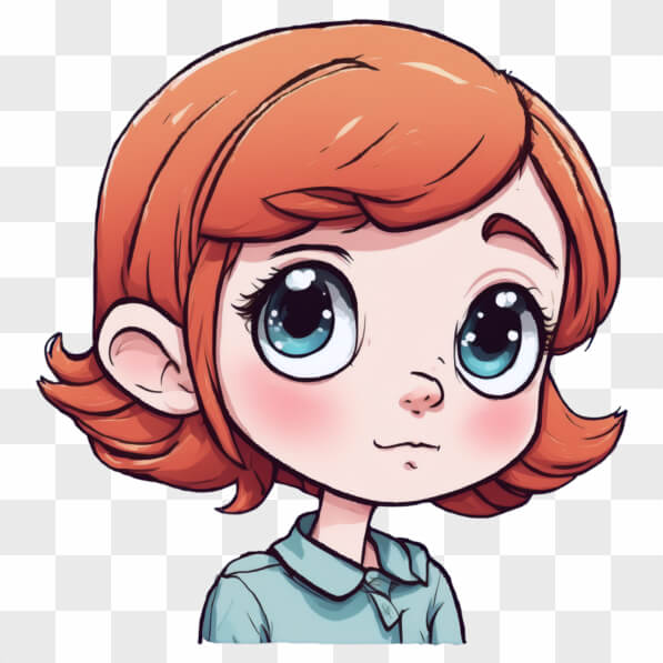 Descarga Personaje de dibujos animados lindo con cabello naranja ...