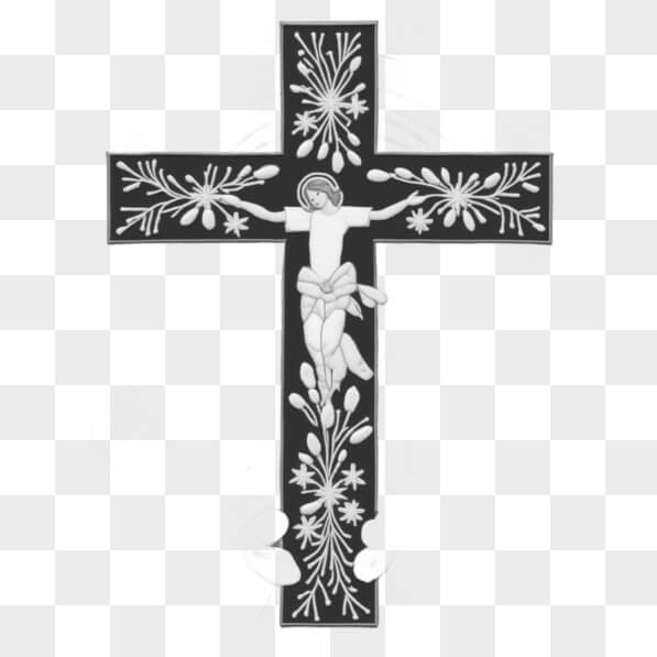 Download Intricate Cross with Floral Designs and Doves Sketches Online ...