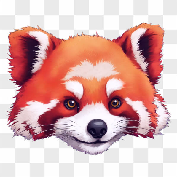 Download Illustration of a Red Panda Face Cartoons Online - Creative ...