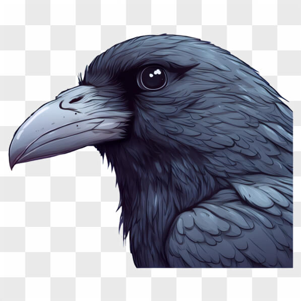 Download Illustration of a Raven Cartoons Online - Creative Fabrica