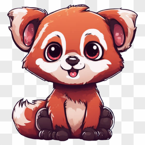 Download Cute Cartoon Red Panda Cartoons Online - Creative Fabrica