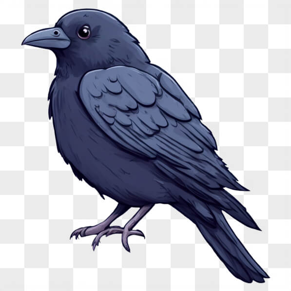 Download Illustration of a Raven Cartoons Online - Creative Fabrica