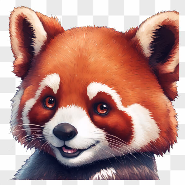 Download Charming Red Panda with Expressive Features Cartoons Online ...
