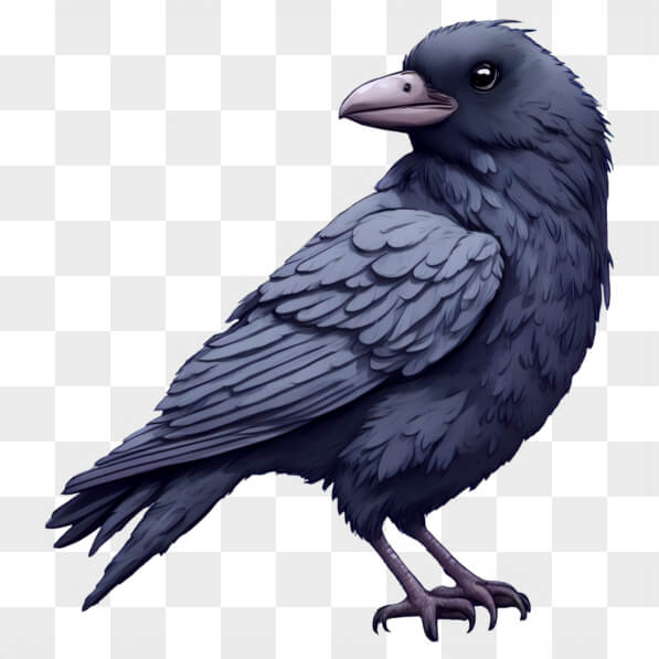 Descarga Ilustración estilizada de un cuervo Cartoons En Línea ...