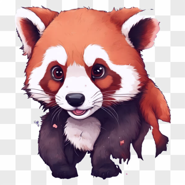 Download Adorable Cartoon Red Panda Cartoons Online - Creative Fabrica