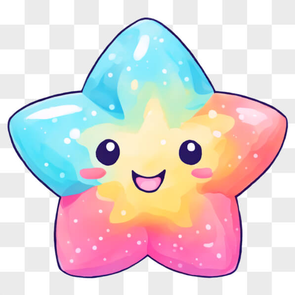 Download Kawaii Star Character with Cheerful Expression Kawaii Online ...