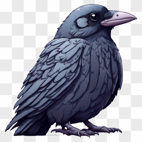 Download Illustration of a raven with detailed feathers Cartoons Online ...