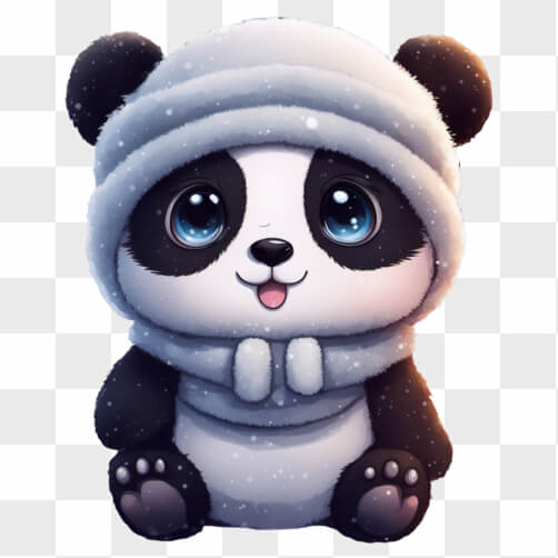 Download Colorful and Playful Panda Bear in Water with Balloons ...