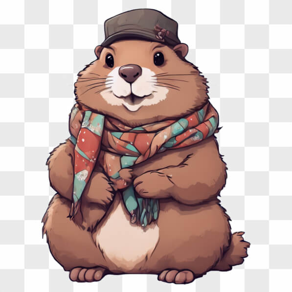 Download Stylish Groundhog Character Cartoons Online - Creative Fabrica