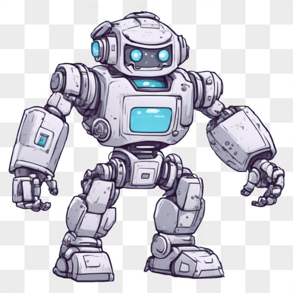 Download Cartoon Robot with Friendly Design Cartoons Online - Creative ...
