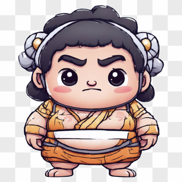 Download Cute Cartoon Sumo Wrestler Cartoons Online - Creative Fabrica