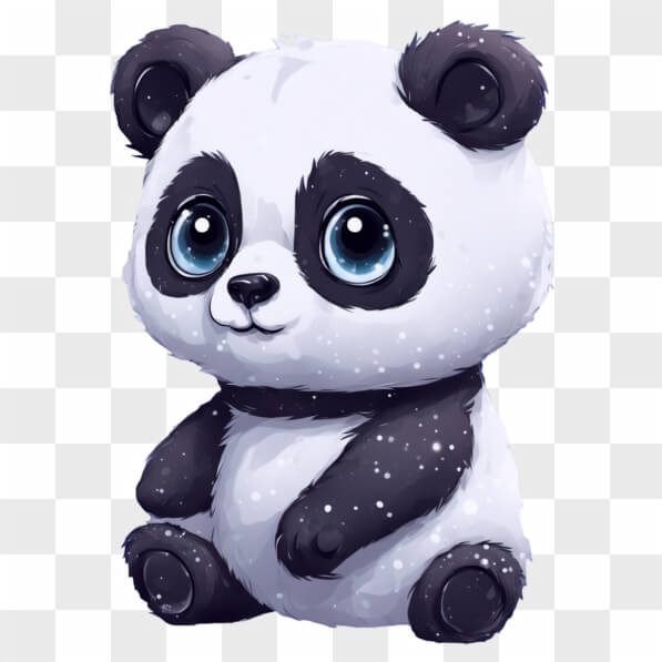 Descarga Panda de dibujos animados con ojos azules Cartoons En Línea ...