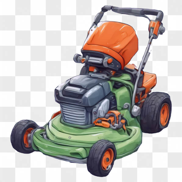Download Modern Lawn Mower Cartoons Online - Creative Fabrica