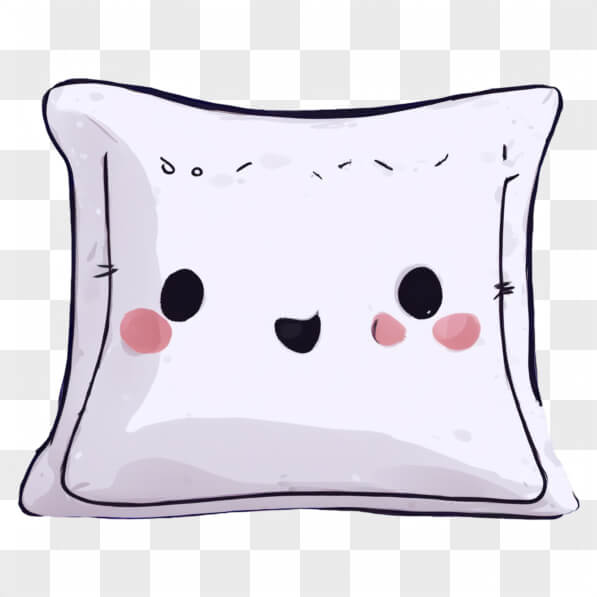 Download Cute Animated Pillow with Happy Face Cartoons Online ...