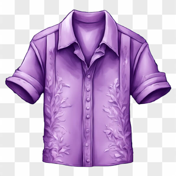 Download Stylish Purple Shirt with Leaf Patterns Cartoons Online ...