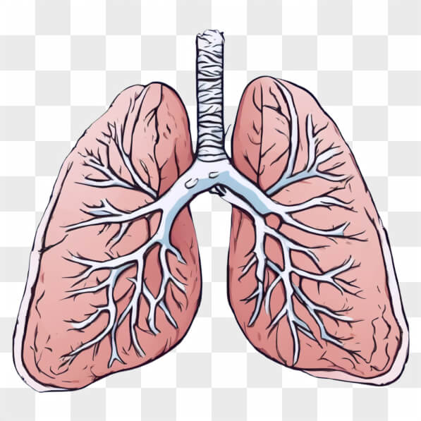 Download Anatomical Illustration of Human Lungs Cartoons Online ...
